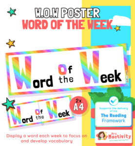 Wow Words Display Poster To Support The Delivery Of The 2021 Reading ...