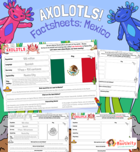 Axolotl Mexico Factsheet For Kids | Axolotl Classroom Resources
