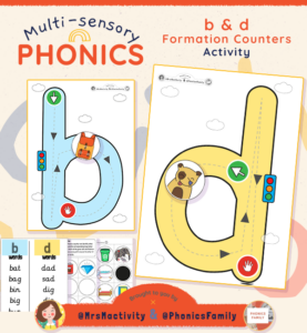 B And D Formation Counter Activity – Phonics Family Range | Year 1 Phonics