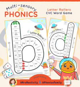 Letter Rollers CVC Word Game - Phonics Family Range | Phonics Family ...