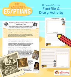 Howard Carter Factfile And Diary Writing Activity | Ancient Egypt ...