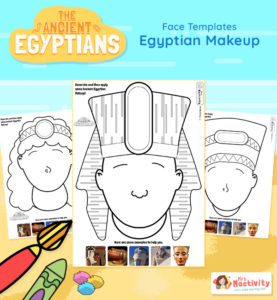 Ancient Egyptian Make-up Activity Sheets | Ancient Egypt Primary Resources