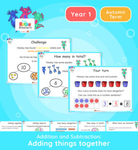 Year 1 | Adding Things Together Lesson Presentation | Year 1 Addition ...