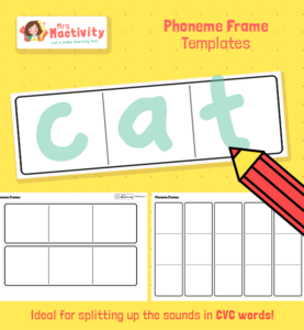 CVC Word Phoneme Frame Activity For Phonics | Reception And Year 1