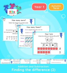 Year 1 | Subtracting By Finding The Difference Part 2 Lesson ...