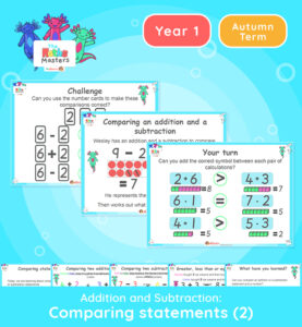 Year 1 | Comparing Addition And Subtraction Statements Part 2 Lesson ...
