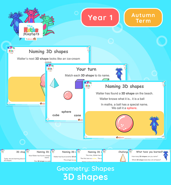 Year 1 Recognise 3D Shapes Lesson Presentation Year 1 Geometry 