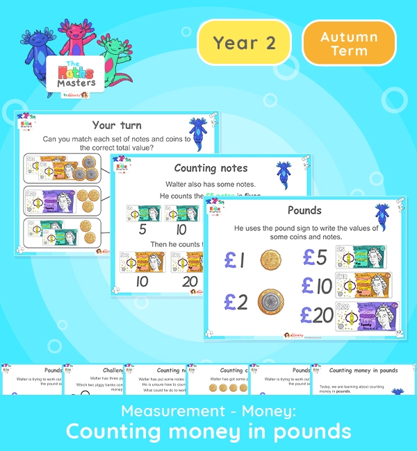 Year 2 | Count Money In Pounds Lesson Presentation | Year 2 Money Resources