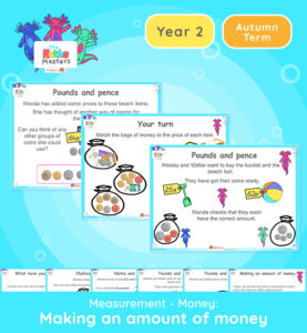 Year 2 | Making An Amount Of Money Lesson Presentation | Year 2 Money ...