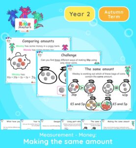 Year 2 | Making The Same Amount Of Money Lesson Presentation | Year 2 ...