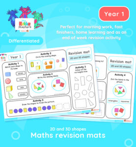 Year 1 2D And 3D Shapes Revision Mat | Maths Masters