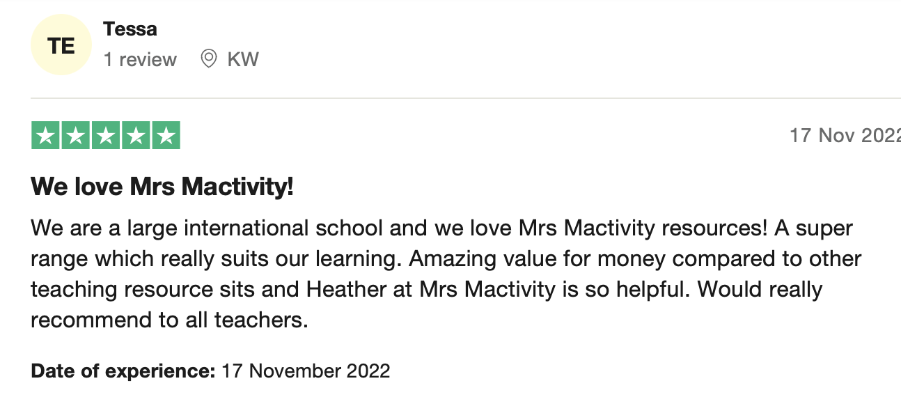 School Membership Prices | Mrs Mactivity