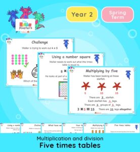 Year 2 | 5 Times Table Lesson Presentation | Year 2 Multiplication And ...