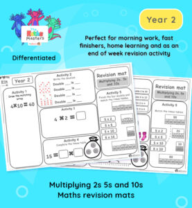 Year 2 Equal Groups And Multiplication Revision Mat