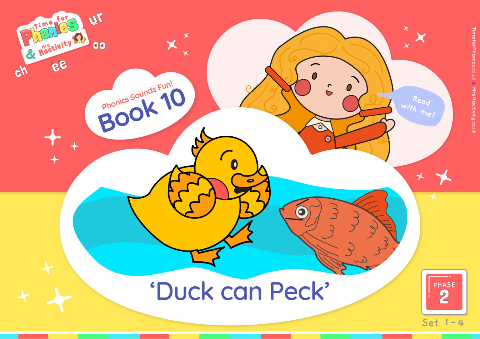 Phase 2 Set 4 Decodable EBook - Duck Can Peck | Phonics Decodable Texts