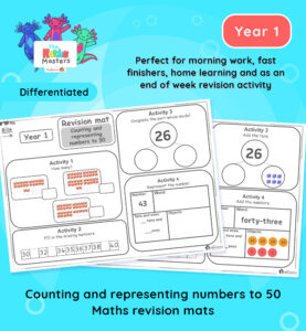 Year 1 Counting And Representing Numbers To 50 Worksheet – Maths Masters