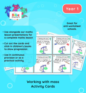 Year 1 | Working With Mass Activity Cards | Year 1 Weight And Mass ...