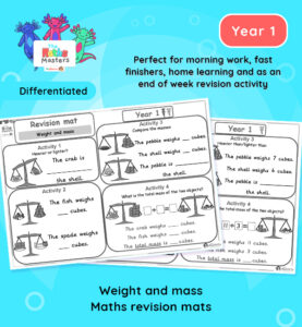 Year 1 Weight And Mass Worksheet – Spring Block 4 Revision Mat