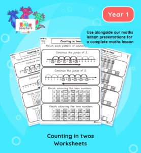 Counting In 2s Worksheets | Year 1 Maths Resource