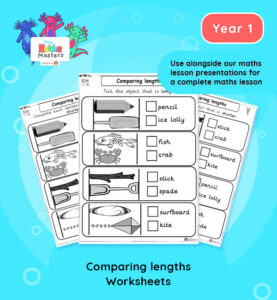 Year 1 Comparing Lengths Worksheets | Measurement Practice