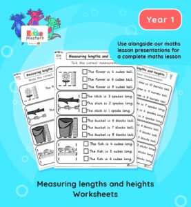 Year 1 Measuring Lengths And Heights Worksheets | Non-standard Unit ...