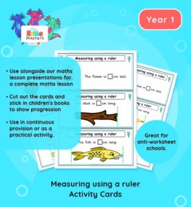 Year 1 Measuring Using A Ruler Activity Cards | Practical Ruler Measurement