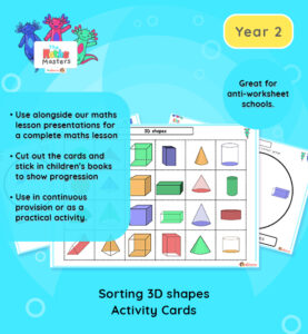 Year 2 | Sorting 3D Shapes Activity Cards | Year 2 Shape Activities