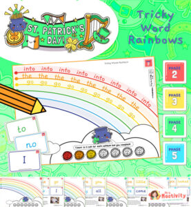 St Patrick's Day Tricky Word Rainbows Activity | Tricky Word Resources