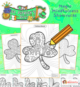 St Patrick's Day Shamrock Mindfulness Colouring Pages | St Patrick's ...