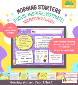 Year 2 Morning Starter PowerPoints Set 1 | Year 2 Morning Starter Resources