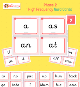 Phase 2 High Frequency Word Cards | Phase 2 Flashcards