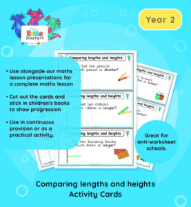 Year 2 | Comparing And Measuring Length And Height Activity Cards ...