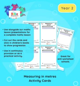Year 2 | Measuring In Metres Activity Cards | Year 2 Measurement Resources