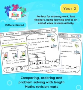 Year 2 Length Revision Mat – Compare, Order And Solve Problems