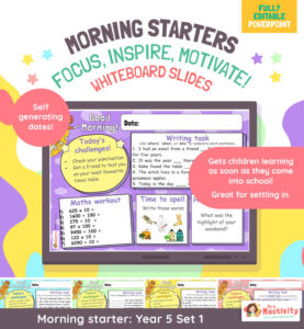 Year 5 Morning Starter PowerPoints Set 1 | Year 5 Morning Starter Resources