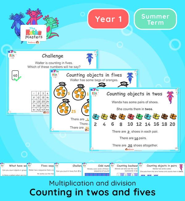 Year 1 | Counting In 2s And 5s Lesson Presentation | Year 1 ...