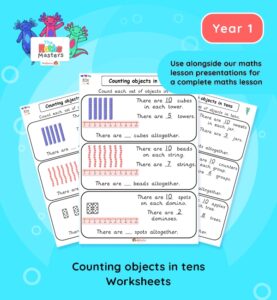 Year 1 Counting Objects In Tens Worksheets | Counting And ...