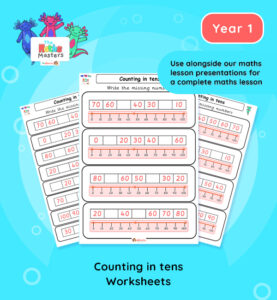 Year 1 Counting In Tens Worksheets | Number Sequencing And Missing Numbers
