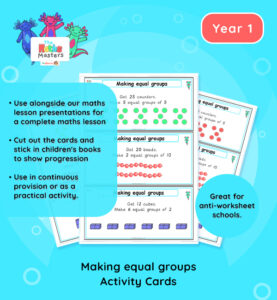 Year 1 Making Equal Groups Activity Cards | Hands-on Grouping Activities