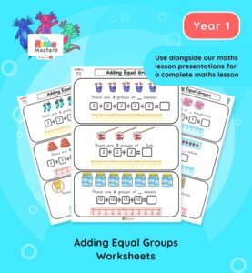 Year 1 Adding Equal Groups Worksheets | Early Addition And Grouping