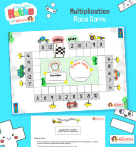 Multiplication Race Game | Year 4 Times Tables Check Resources