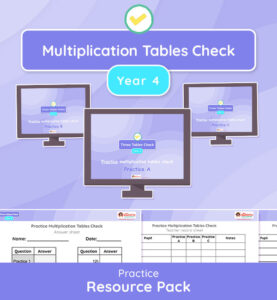 Year 4 Multiplication Tables Check Practice Pack (MTC)