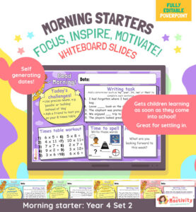 Year 4 Morning Starter PowerPoints Set 2 | Year 4 Morning Starter Resources