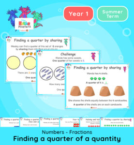 Year 1 | Finding A Quarter Of A Quantity Lesson Presentation | Year 1 ...