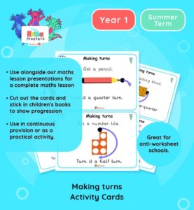 Year 1 Making Turns Activity Cards | Practical Turn And Rotation Tasks