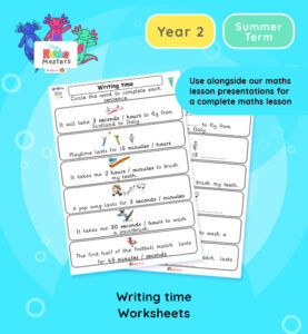 Year 2 | Writing Time Worksheets | Year 2 Time Resources