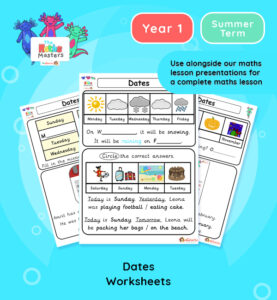 Year 1 Dates Worksheets | Days, Months, And Calendar Practice
