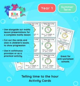 Year 1 Telling Time To The Hour Activity Cards | Hourly Time Practice