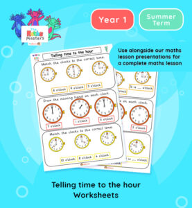 Year 1 Telling Time To The Hour Worksheets | Hourly Time Practice