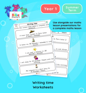 Year 1 Writing Time Worksheets | Time Vocabulary Practice